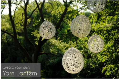 20 DIY Yarn Lanterns | Amazing Tutorials & Ideas