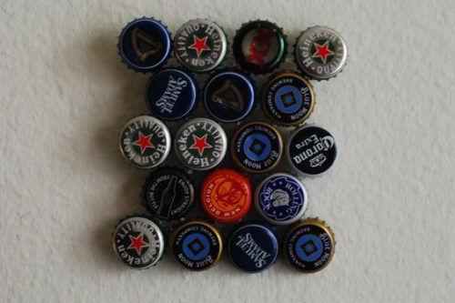 20+ DIY Bottle Cap Coasters Making Ideas