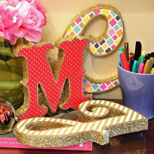 25 DIY Styrofoam Letters Craft Ideas