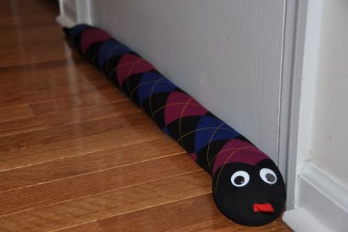 30 DIY Door Draft Stoppers - How to Make a Door Snake