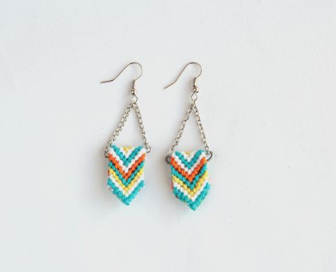 17 DIY Macrame Earrings Patterns {Free} | Ideas for DIY