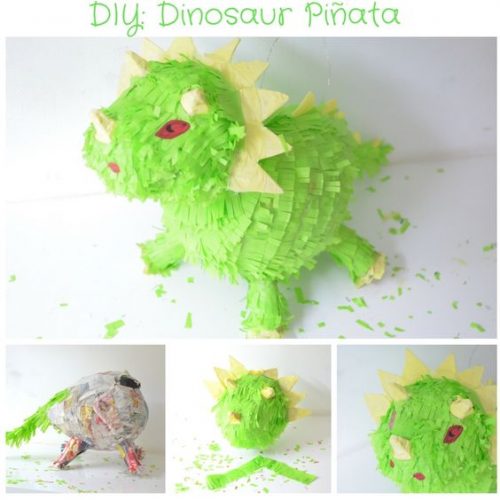 12+ Cute DIY Ways to Make a Dinosaur Pinata at Home